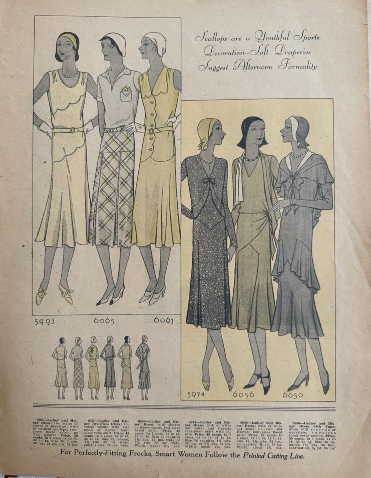 McCall Style News Apr 1930 Vintage Sewing Patterns Flyer Original ...