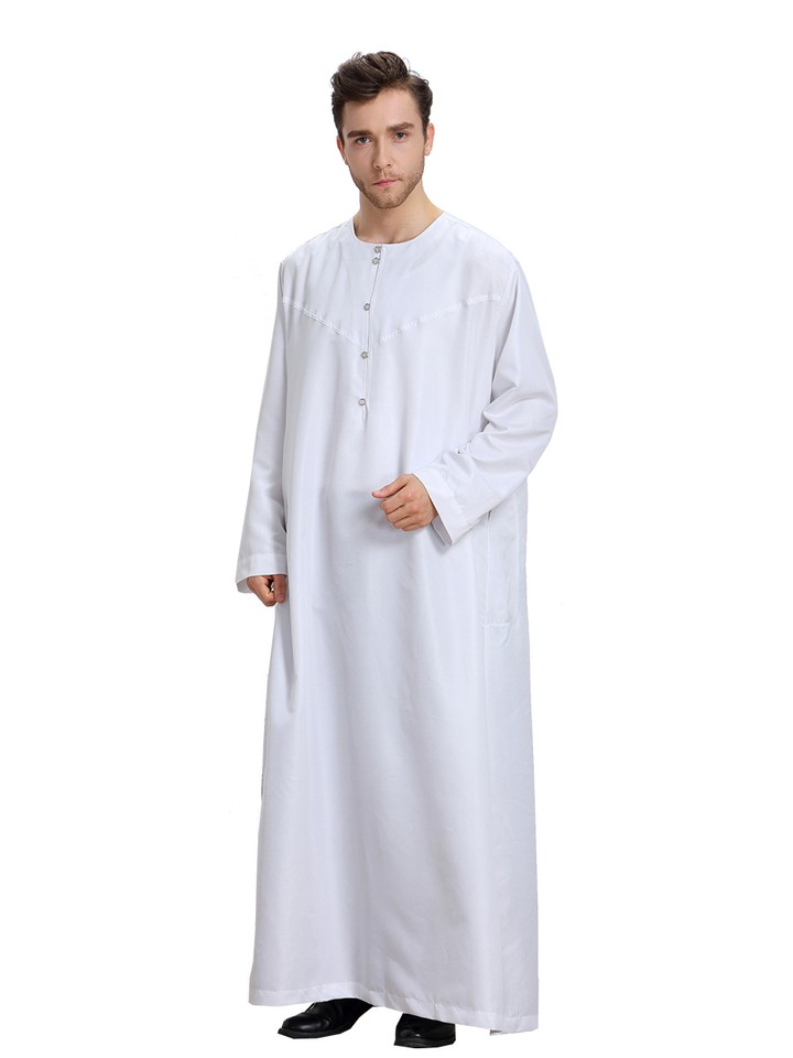 Thobe Dishdasha Men Thawb Jubba Thoub Muslim Islam Abaya Daffah Kaftan ...