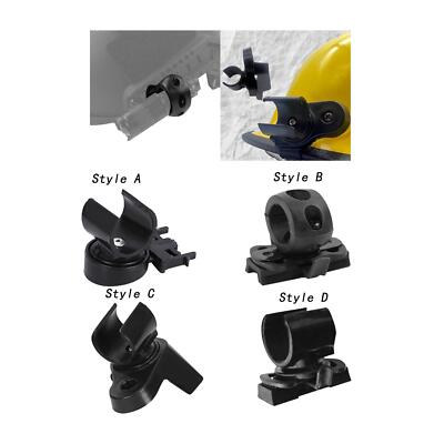 Helmet Flashlight Holder Durable Black Helmet Light Holder Flashlight ...