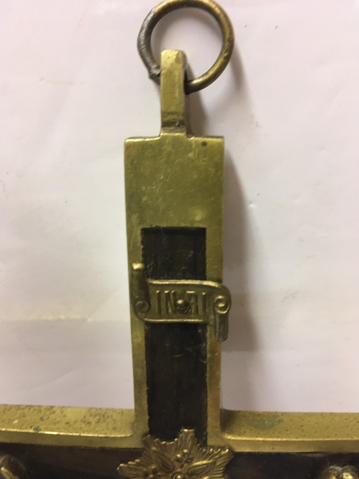 Pectoral EBONY BRASS Catholic Nun Priest Extra Large Crucifix Cross ...