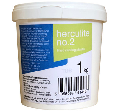1kg Tub Formula Herculite No 2 - Superior Stonecast Plaster of Paris ...