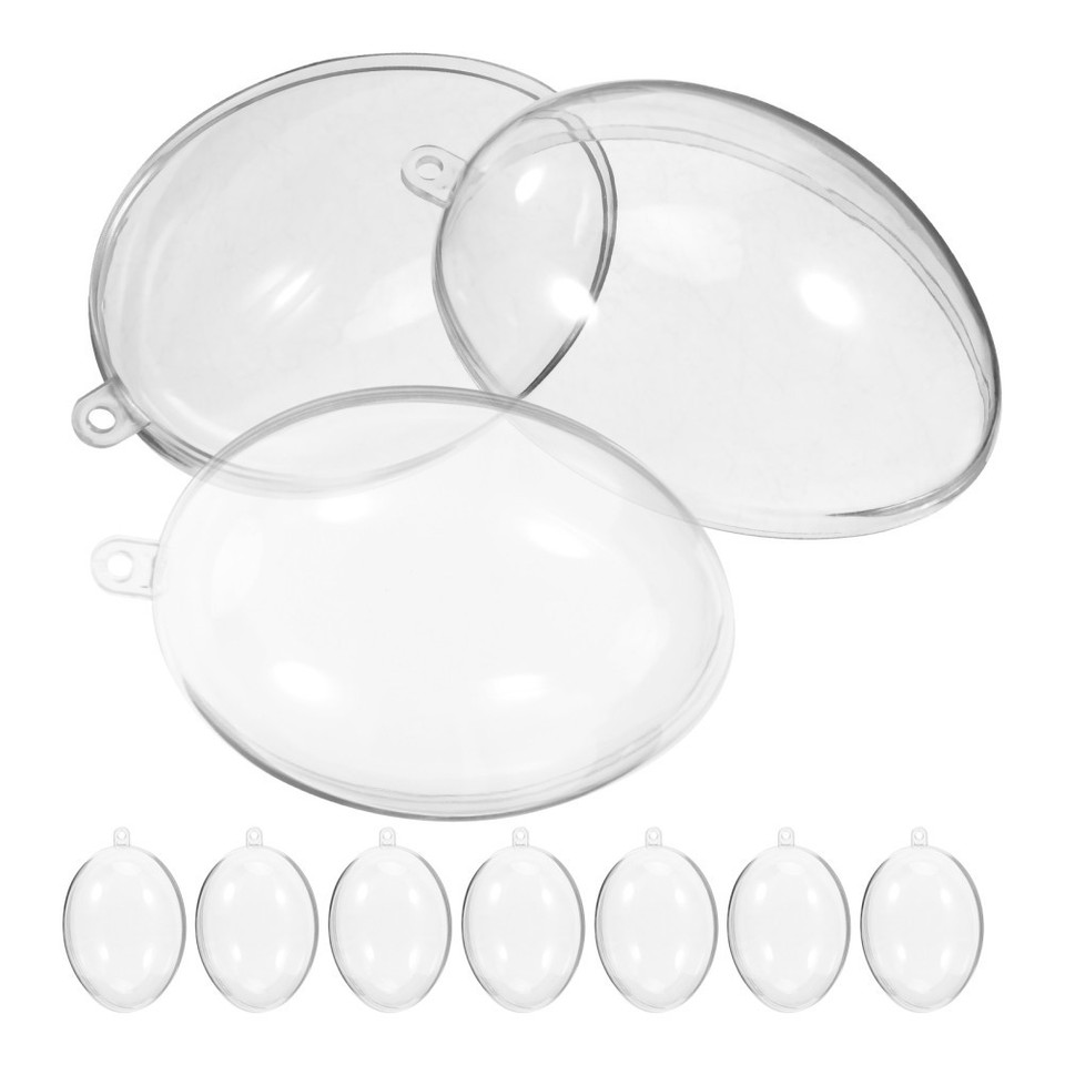 10pcs Clear Acrylic Balls Ornaments DIY Craft Balls Acrylic Ornaments ...