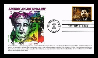 US COVER RUBEN SALAZAR AMERICAN JOURNALIST FIRST DAY ISSUE PANDA CACHET ...