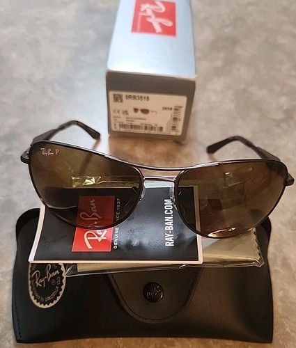🔥 [RB3519-029/83_59] Mens Ray-Ban Aviator Pilot Polarized Sunglasses | eBay