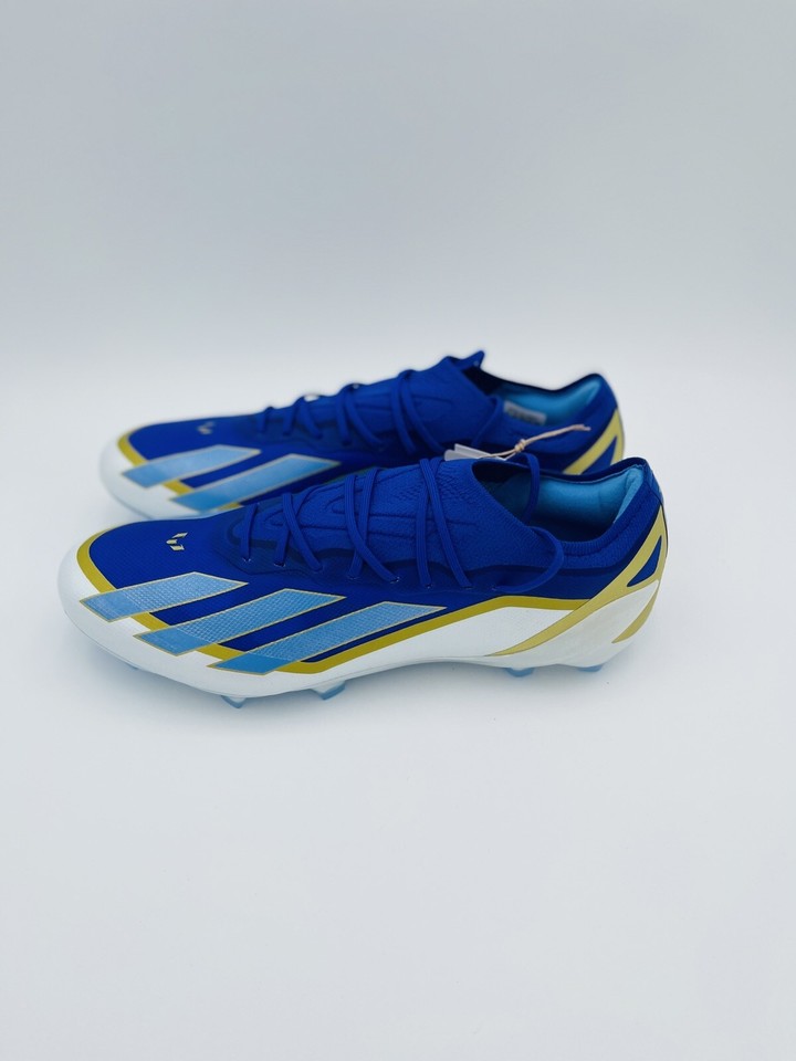 adidas Soccer Cleats X CRAZYFAST MESSI ELITE FG Lucid Blue/Blue Burst ...