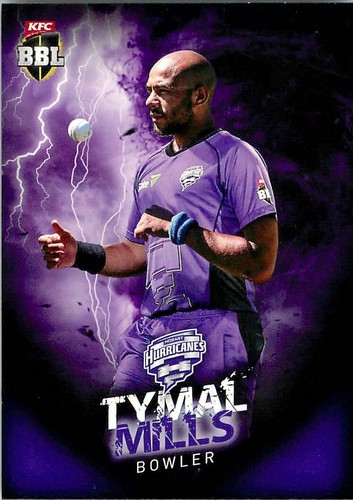2017 2018 HOBART HURRICANES BBL Cricket Card TYMAL MILLS | eBay