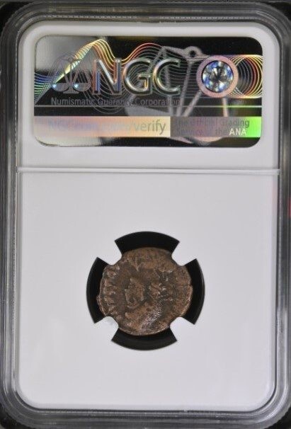 NGC FINE Roman AE GLADIATOR REVERSE Constantius II AD 337-361 NGC ...