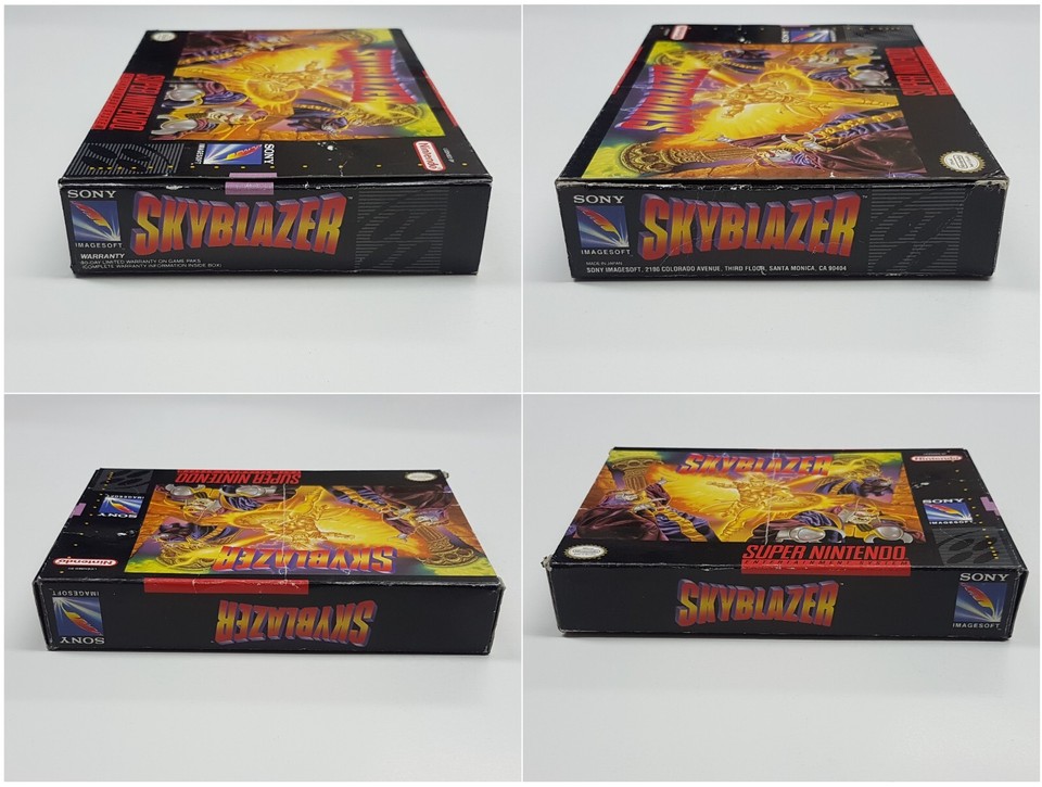Skyblazer Super Nintendo SNES Game and Box Authentic Tested *NO Manual ...