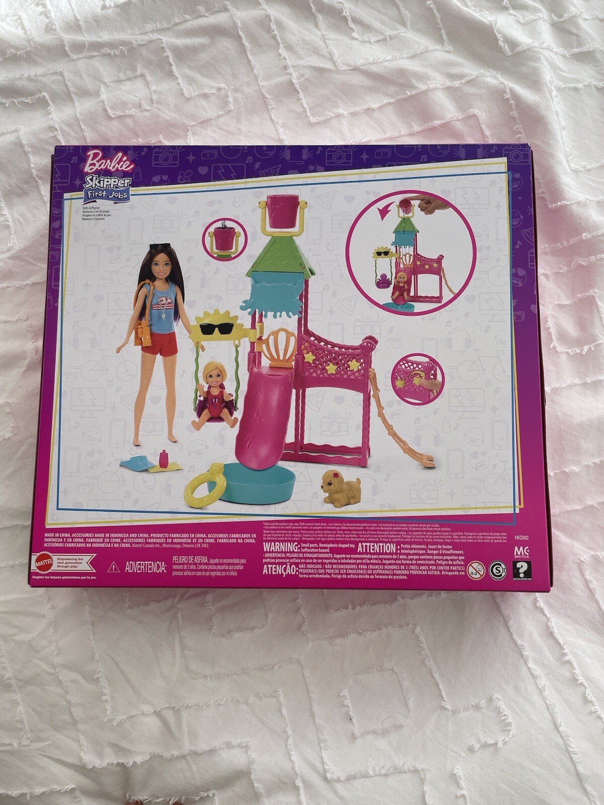 Barbie Skipper First Jobs Big Babysitting Adventure Waterpark Doll Gift ...