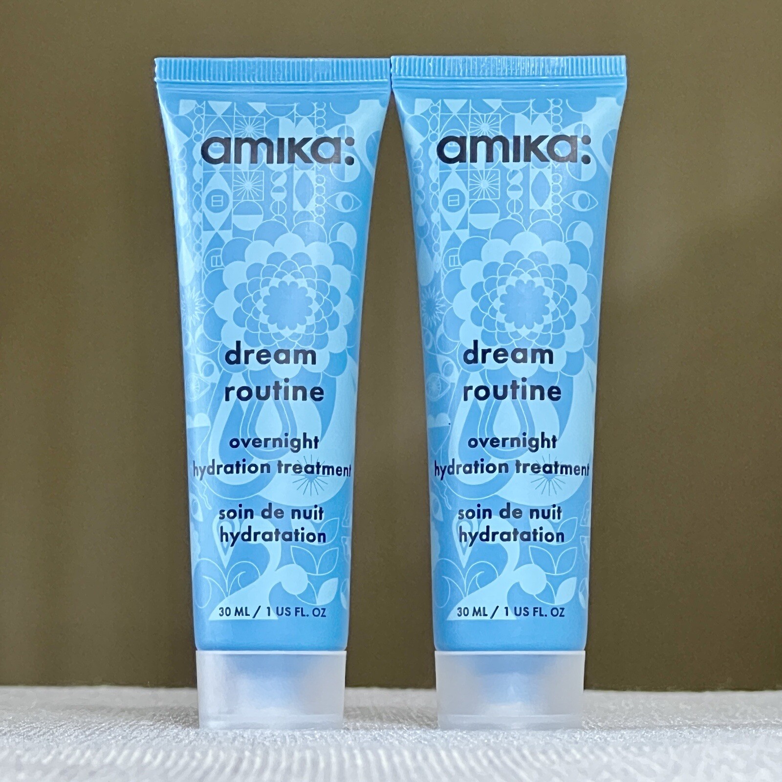 AMIKA DREAM ROUTINE OVERNIGHT HYDRATING HAIR MASK (1OZ/30ML) 2X TRAVEL ...