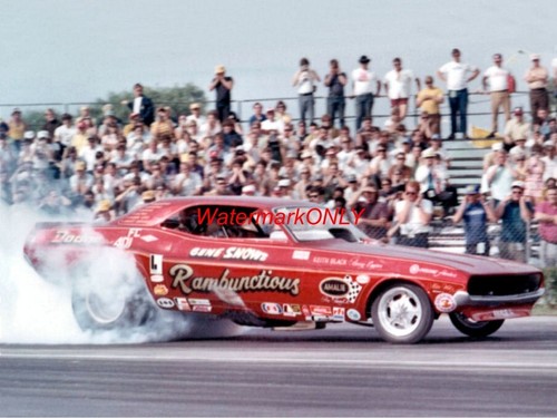 Gene Snow "Rambunctious" 1970 Dodge Challenger NITRO Funny Car PHOTO ...