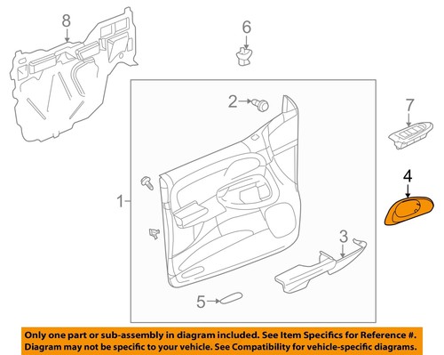 Chevrolet GM OEM 02-09 Trailblazer Front Door-Handle Bezel Right ...