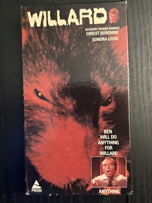 WILLARD VHS 1989 ERNEST BORGNINE CLASSIC MOVIE HORROR THRILLER RATS ...