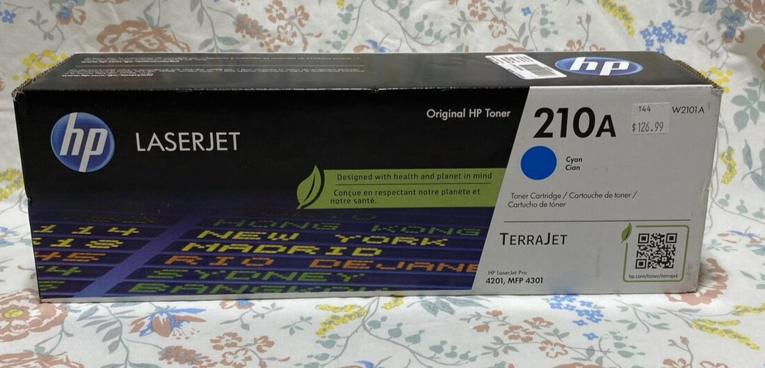 HP 210A Cyan Original LaserJet Toner Cartridge, ~1,800 pages, W2101A ...