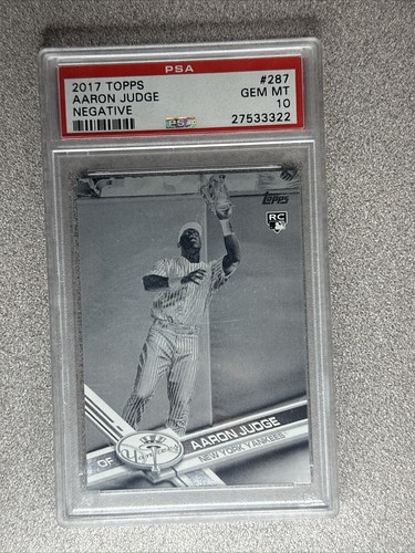 2017 Topps Aaron Judge Negative Rc #287 Psa 10 | eBay