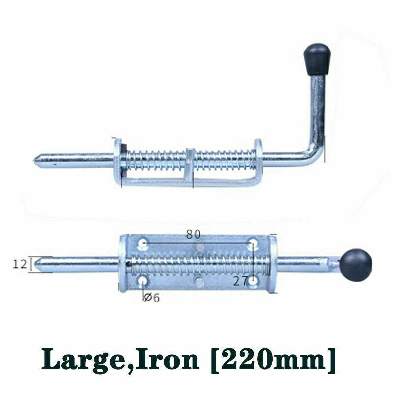 Spring Loaded Bolt Heavy Duty Gate Drop Door Latch 125mm 153mm 220mm ...
