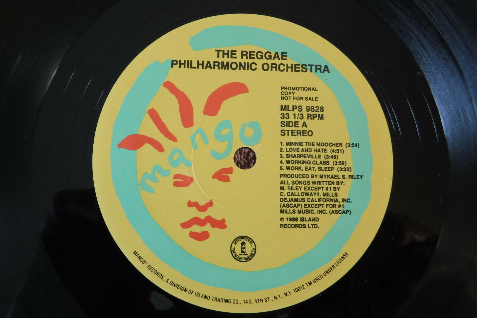 The Reggae Philharmonic Orchestra, Mango Records MLPS 9828, 1988, Jazz ...