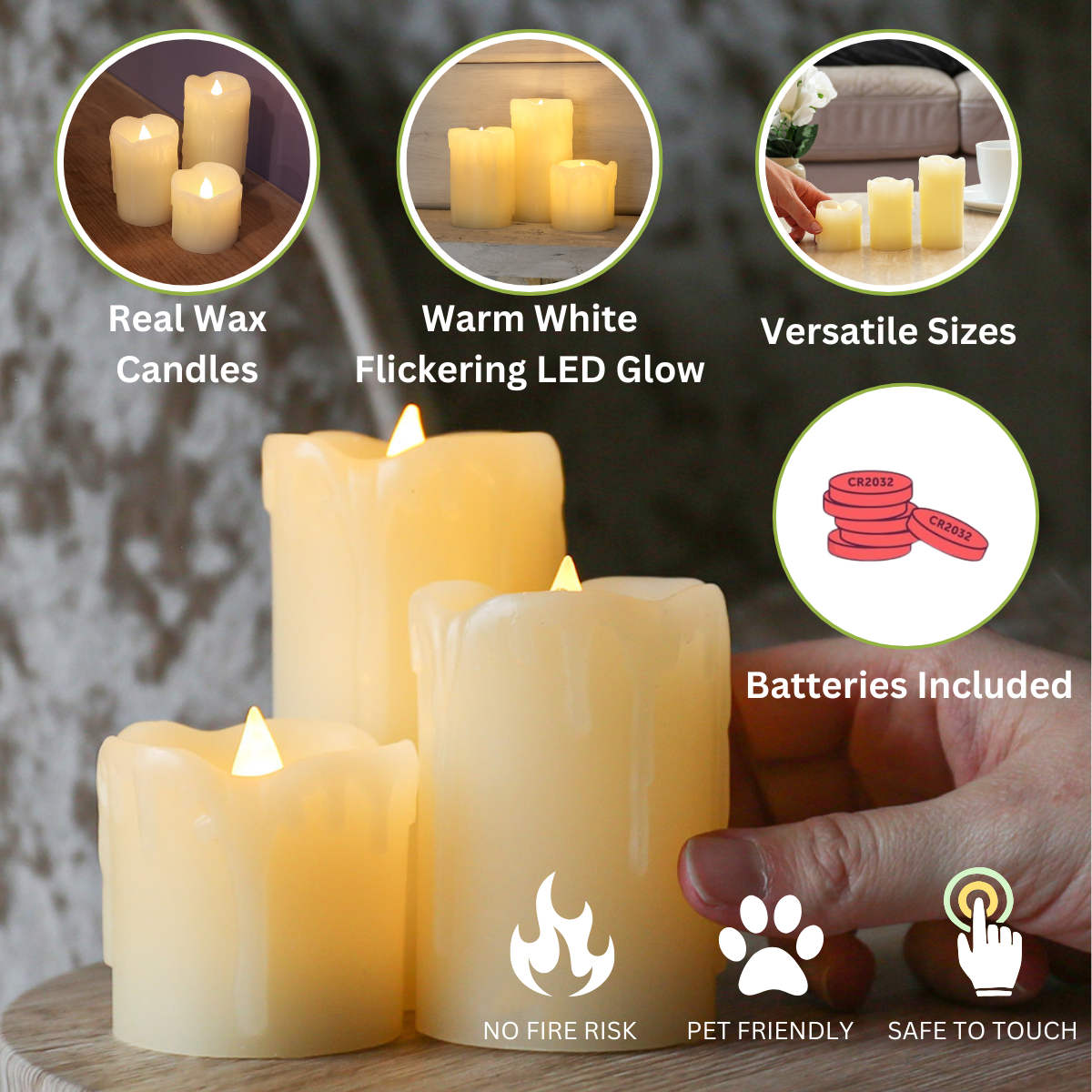 Flickering Flameless Candles