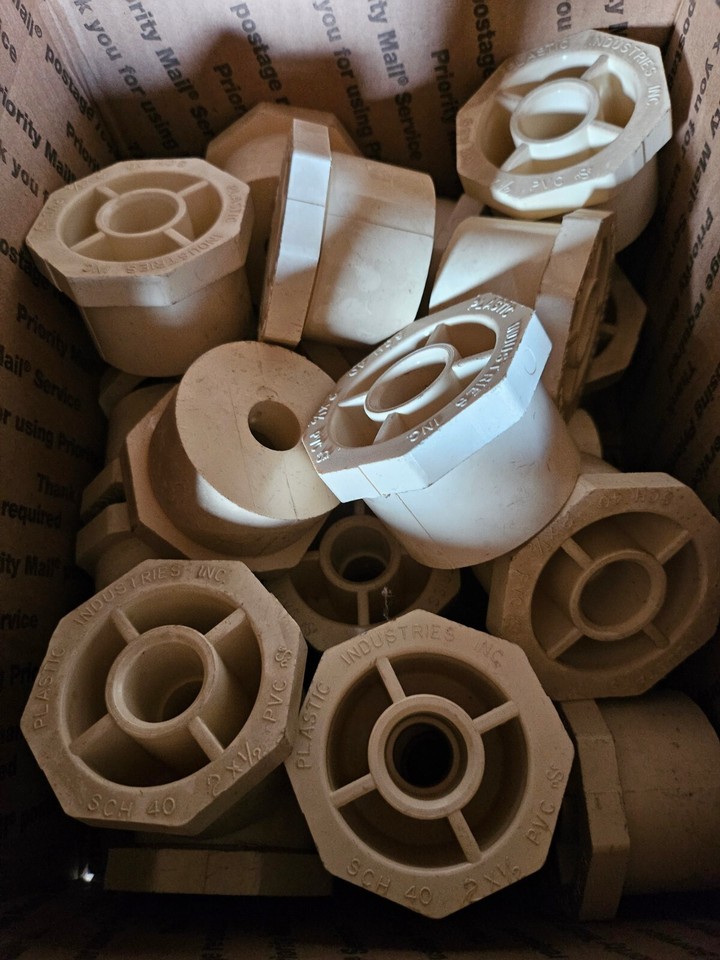 2" x 1/2" Sch. 40 PVC Spigot x Socket Reducing Bushing Fitting- FACTORY ...