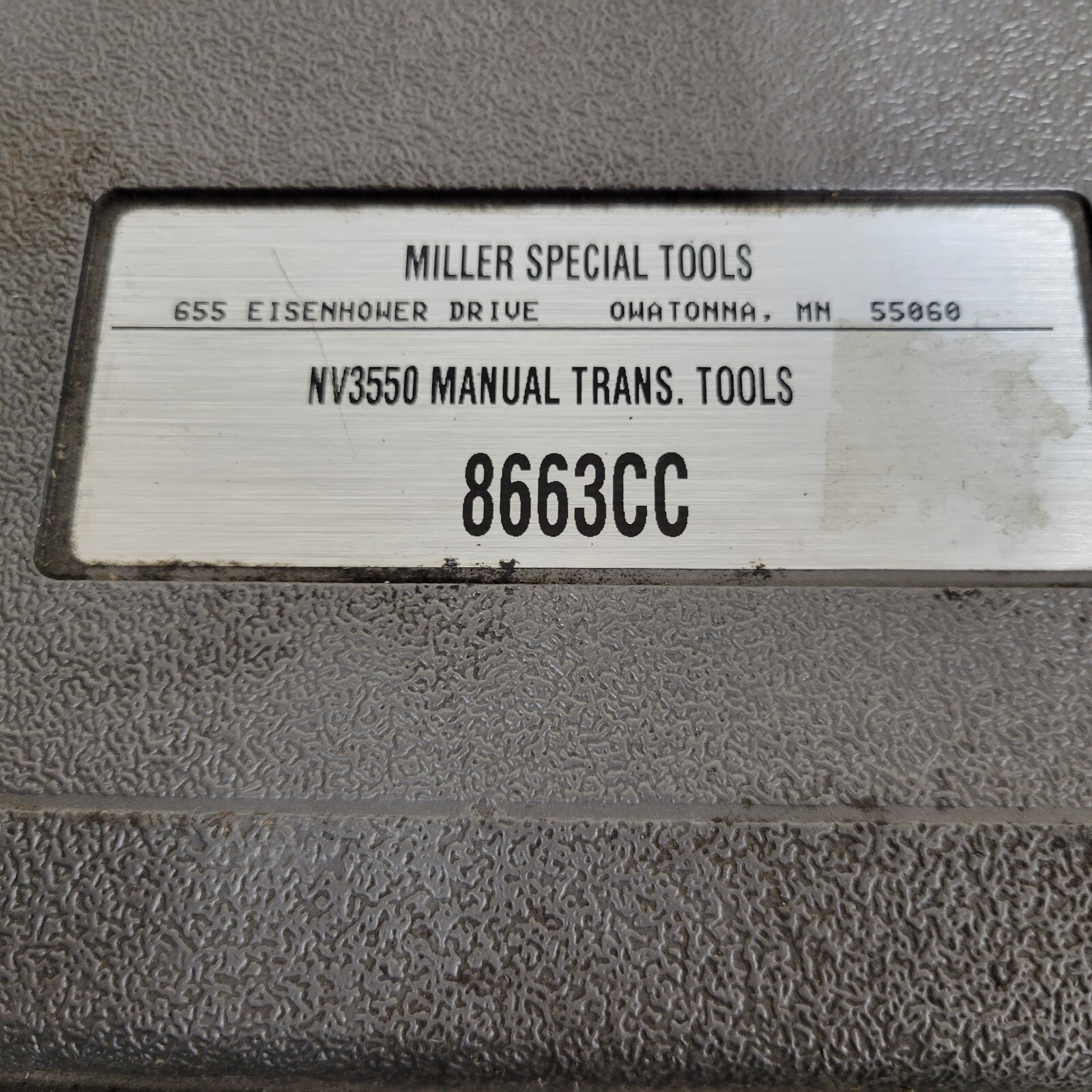 MILLER SPECIAL TOOLS 8663 MV3550 MANUAL TRANSMISSION 8663CC FACTORY KIT ...
