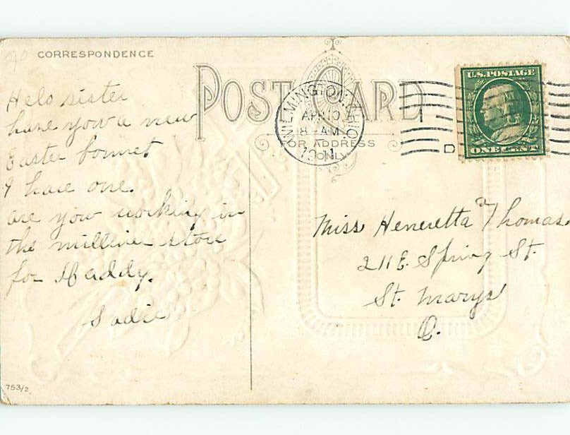 Divided-Back easter WHITE CHICK WITH BLACK HEAD & JESUS CROSS 60.000 ...