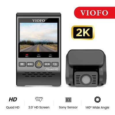 VIOFO A129 Plus Duo 2K 1440P Car Dash Cam Front & Rear Camera WiFi HDR ...