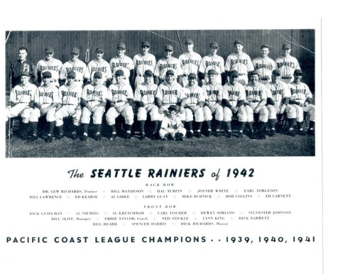 1942 SEATTLE RAINIERS PCL CHAMPS TEAM PHOTO BASEBALL WASHINGTON USA | eBay