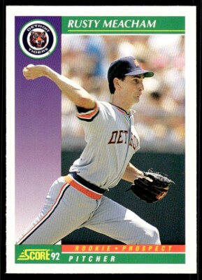 1992 Score Baseball Card Rusty Meacham Rookie Detroit Tigers #395 | eBay