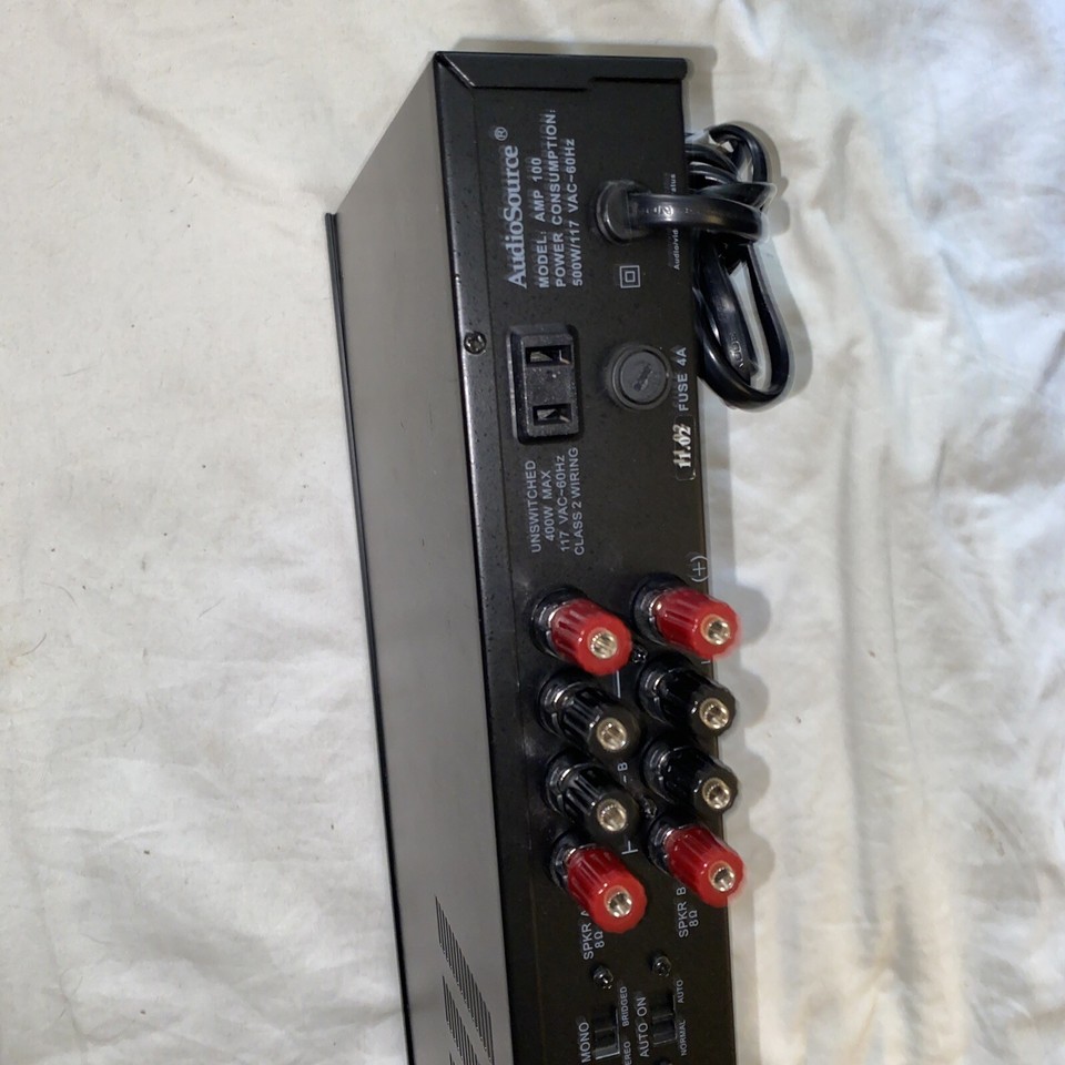 AUDIOSOURCE AMP 100 STEREO POWER AMPLIFIER(POWER TESTED) | eBay