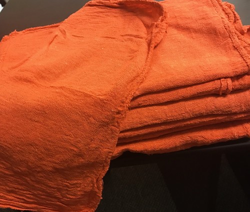 500 new great mechanics shop rags towels orange jumbo 13"X14" | eBay