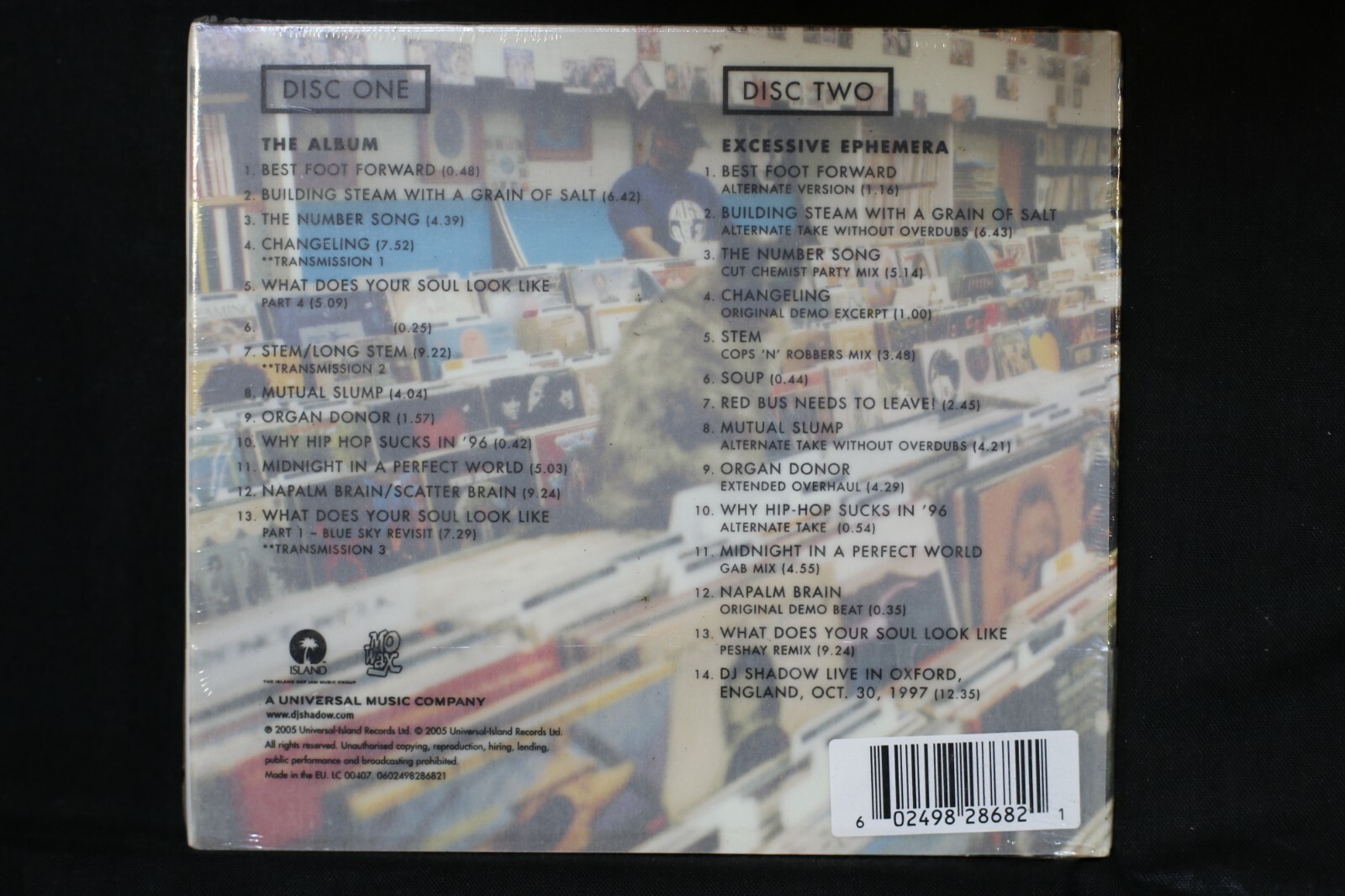 Endtroducing..... [Deluxe Edition] by DJ Shadow (CD, 2005) for sale online | eBay