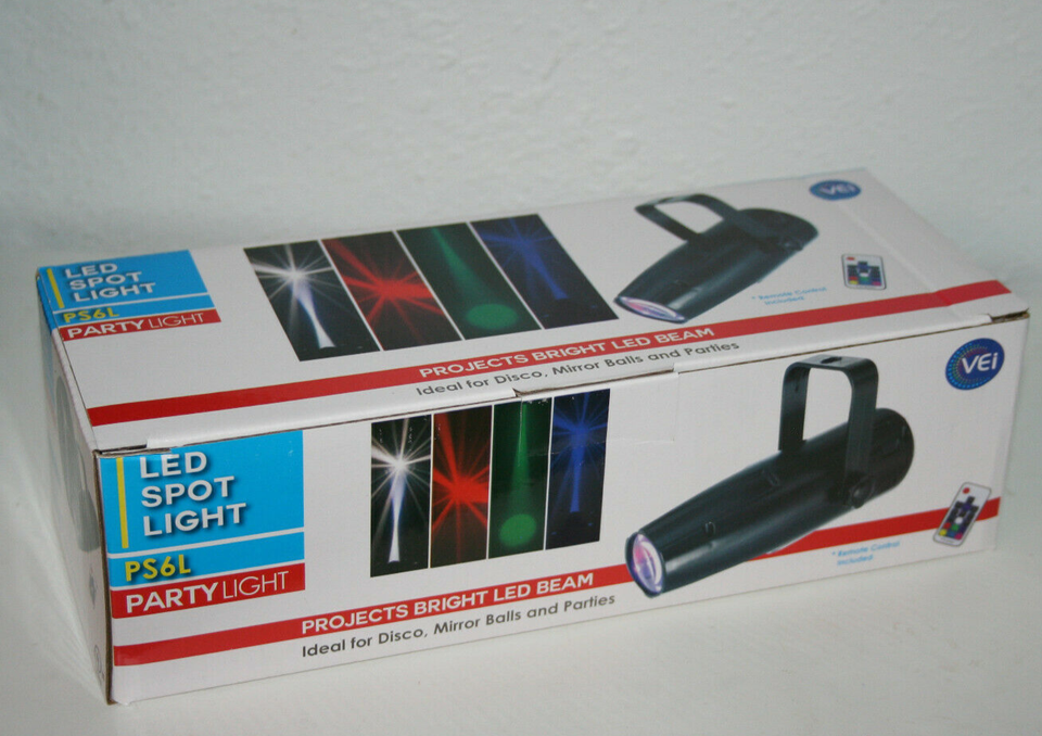 LED Spot Light PS6L party FX remote 4 color special effect stage RGB | eBay
