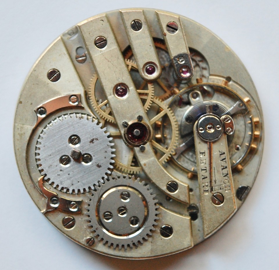 Rare Wolf Tooth Pocket Watch Movement High Grade Swiss 43mm | eBay