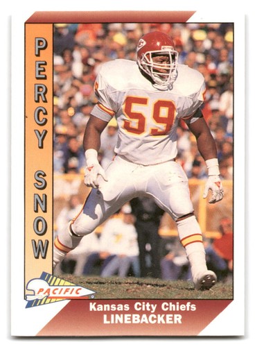 Percy Snow 1991 Pacific FOOTBALL #224 Kansas City Chiefs | eBay
