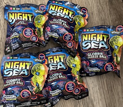 5 Pack Night Sea GLobbie Squeeze Ball 4+ New | eBay