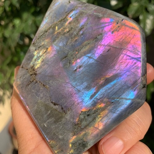 420g Natural Purple Labradorite Quartz Crystal Mineral Specimen Healing ...