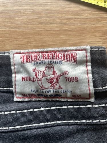 True religion jeans super skinny 26, black, front pockets & flap ...