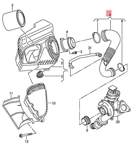 NEW AUDI A6 AVANT S6 QUATTRO 4G2 4G5 INTAKE HOSE 4G0129615D ORIGINAL NO ...