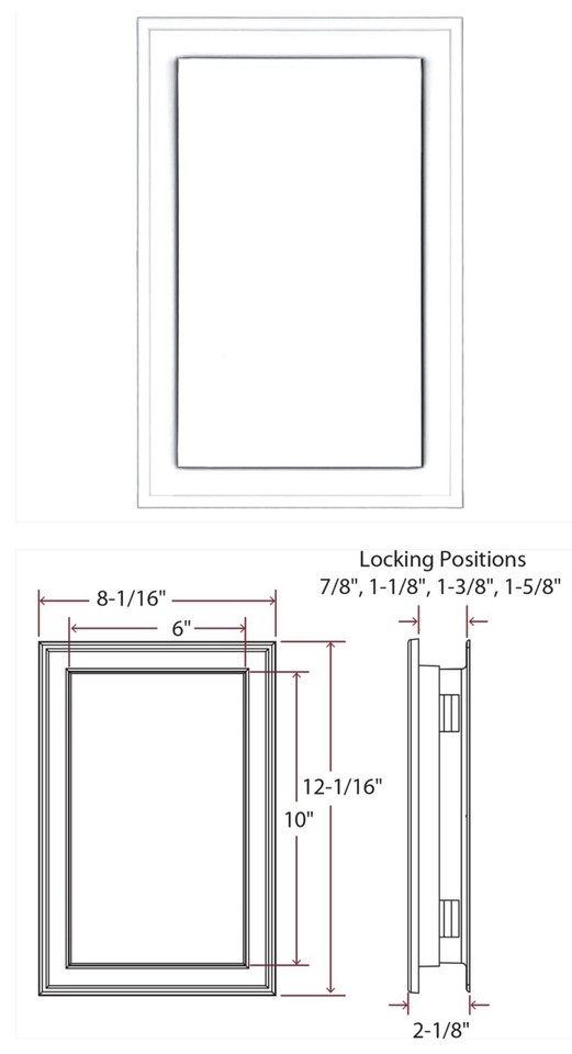 Carriage Light J-Block 123 White 8x12x¾-1¼” Vinyl Siding Jumbo Mount ...