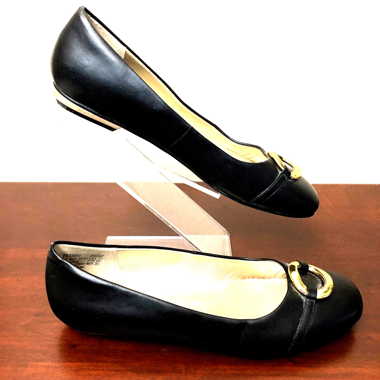 No Boundaries Black Round Toe Ballet Flats Slip On Co… - Gem