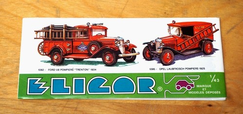 Vintage Elicor France 1/43 Toy Catalogue - Near Mint Condition | eBay