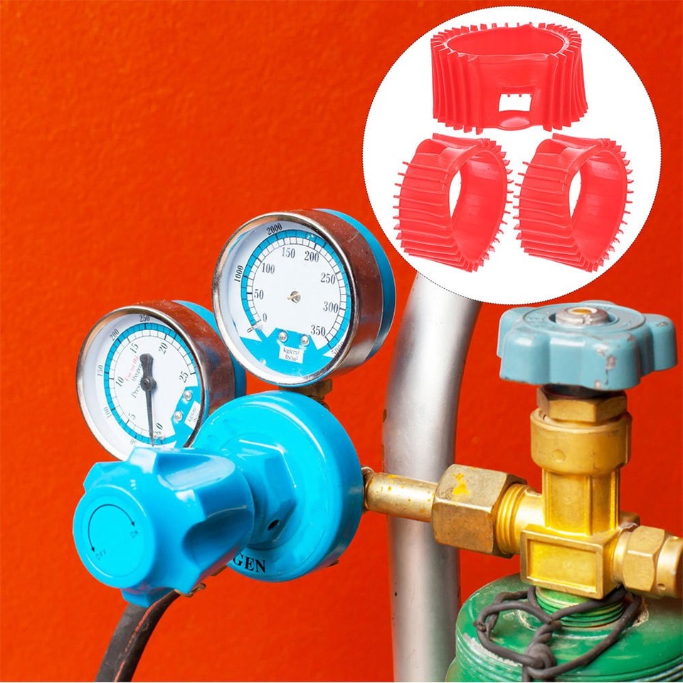 5pcs Oxygen And Acetylene Gauge Covers Silicone Protector Pressure ...