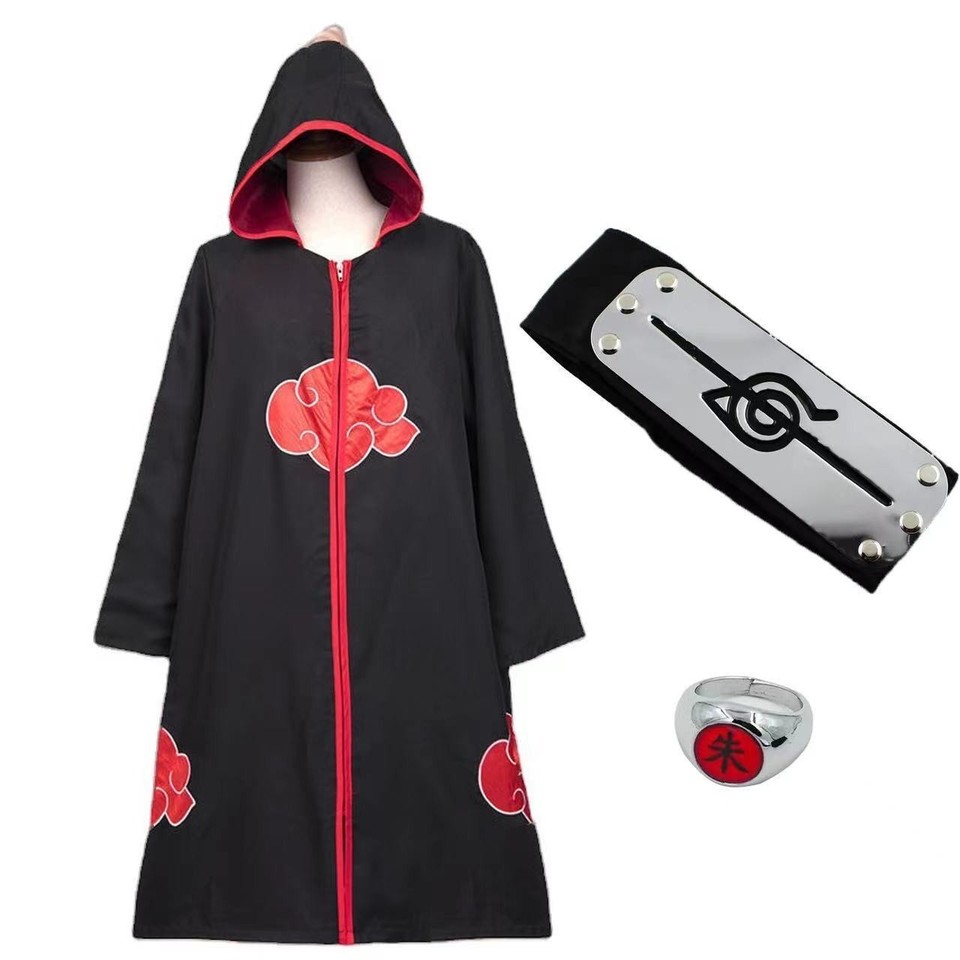 Naruto Kakashi Sasuke Itachi Pain Akatsuki Cloak Hokage Anime Cosplay ...