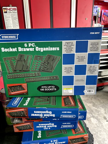 Storehouse - 6 pc. Socket Drawer Organizers (Fits up to 195 Sockets) | eBay