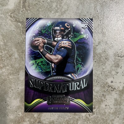 2021 Panini Contenders NFL, QB Justin Fields SUPERNATURAL RC, # SN-JF1 ...