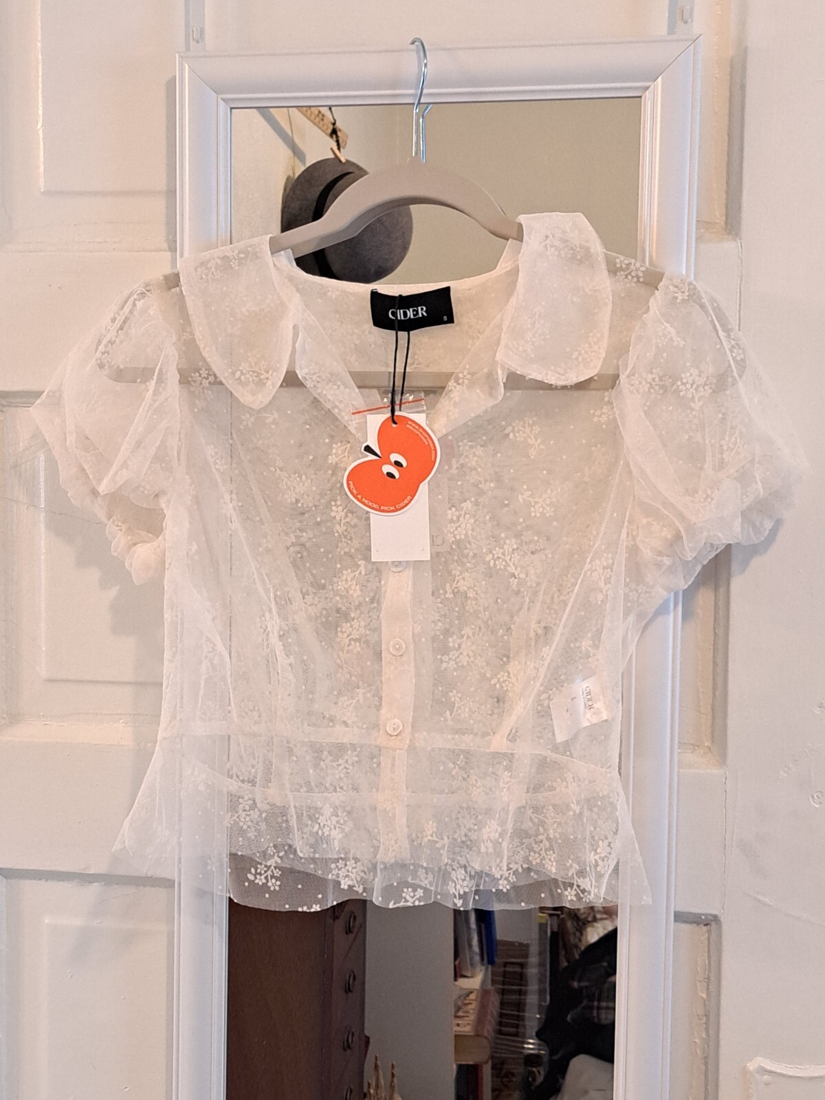 Cider Lace Top Blouse Ivory Cropped NWT Victorian Style Steampunk ...