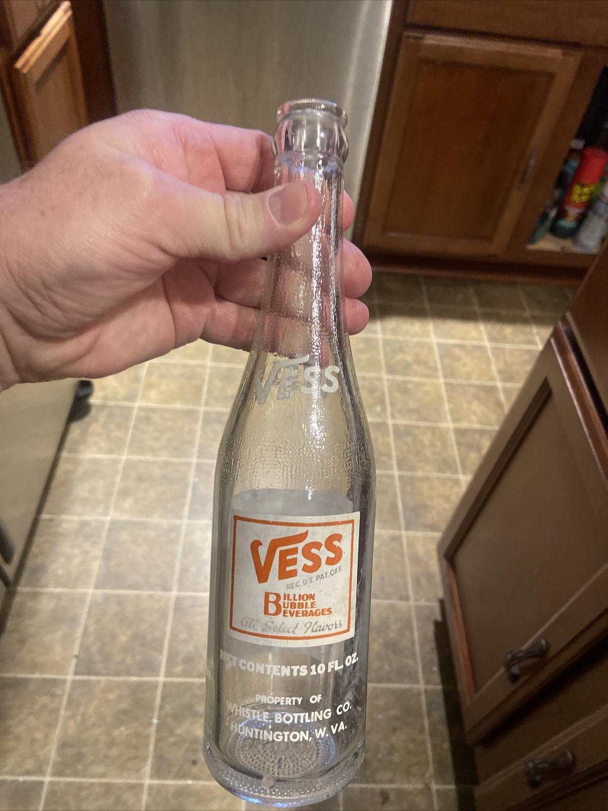 Vess Billion Bubble Beverages ACL Soda Bottle Huntington West Virginia ...