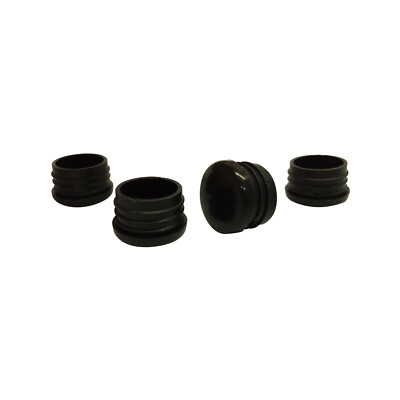 Surface Gard 25mm Black Round Plastic Internal Chair Tip - 4 Pack ...