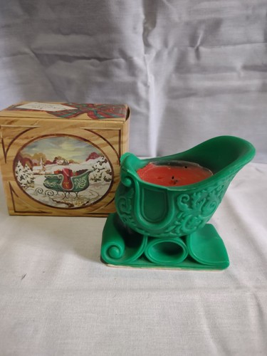 Vintage Avon Sleigh Light Bayberry Scented Candle Unburned With Box | eBay
