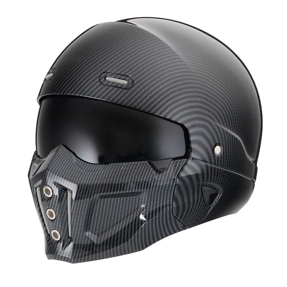 Open Face Full face Helmet Motorcycle Modular for Street Bike Cruiser ...